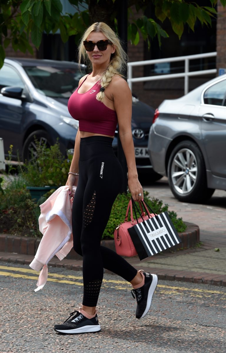 Christine Mcguinness Showing Off Her Cleavage And Looking Absolutely